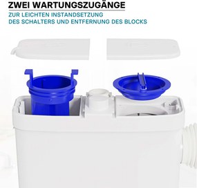 Přečerpávací stanice Wiltec – 450 W, 7,5 m, bílá (62139)