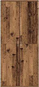 Vysoký bufet 80 x 39 x 178 cm Kompozitní dřevo Staré dřevo 3365570
