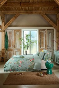 Pip Studio polštář Everbloom 35 x 60 cm - zelený (Dekorační polštář s motivem květin)