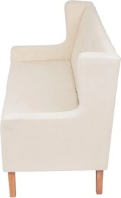 2místná pohovka textil krémově bílá 245450
