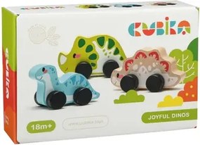 CUBIKA 15597 Veselí dinosauři - dřevěný set 3 díly / od 18 měsíců