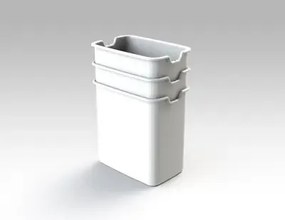 Doloni Úložný box 9 l bílý / Úložný box / Objem 9 l / 29 x 28 x 18 cm