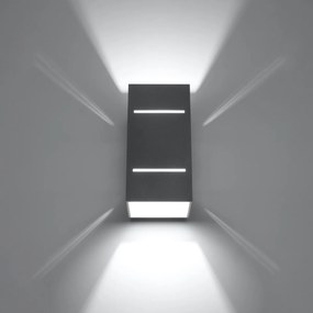 Sollux Lighting Nástěnné svítidlo BLOCCO šedé