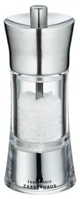 Zassenhaus AACHEN - Mlýnek na sůl nerez/akryl 14 cm