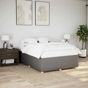 Rám postele bez matrace taupe 140 x 190 cm textil 3284939