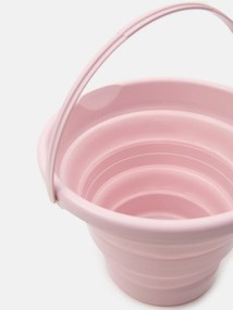 Sinsay - Skládací kbelík s rukojetí - pastelová růžová