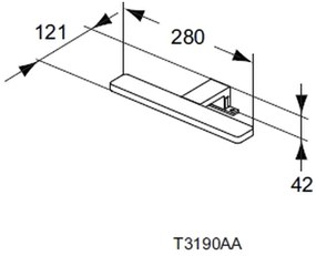 Ideal Standard Mirror &amp; Light - LED-osvětlení PRETTY (5,5W, 6000 Kelvinů), Chrom, T3190AA