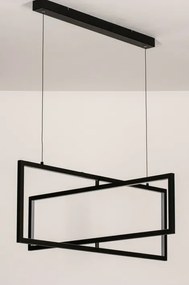 Závěsné LED svítidlo nad stůl Dual Frame Line Black
