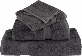 Prémiové osušky SOLUND 2 ks antracitové 100x150 cm 600 g/m² 137164