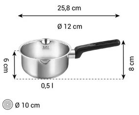 Nerezový rendlík na indukci 500 ml Brava – Tescoma