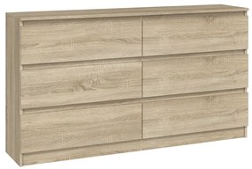TPS Komoda MALVA M6 140 cm - Dub sonoma