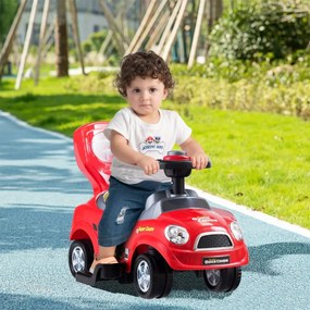 Costway 3 v 1 Push Car s odnímatelnou rukojetí a ochranným krytem