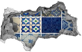 Wallmuralia Samolepící díra na stěnu Portugalské kachličky 95x73 cm