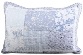 Romantický patchwork polštář v rozkošném designu levandule 50x70cm