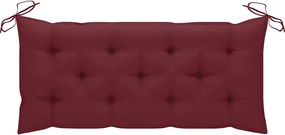 Skládací zahradní lavice s poduškou 118 cm bambus 3063873