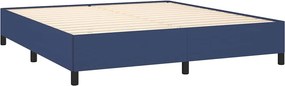 Box spring postel s matrací modrá 180x200 cm textil 3128067