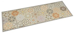vidaXL Kuchyňský koberec omyvatelný Šestihranný vzor 60 x 180 cm samet