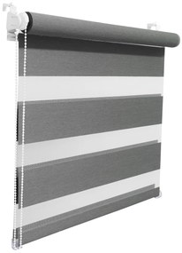 ZEBRA-SHOP Roleta DEN A NOC / MINI / PREMIUM / GRAFIT / BH 28 Barva mechanizmu: bílá, Výška: 150, Šířka: 30