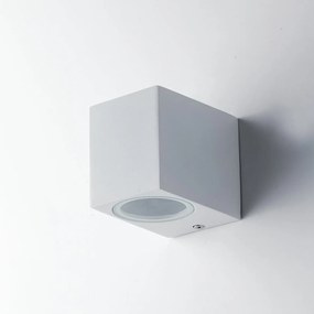 FAN I-QUBO-AP1 BCO Venkovní nástěnné svítidlo Qubo bílé, 1xGU10, IP54, 9,3 x 8 x 6,7 cm - FANEUROPE