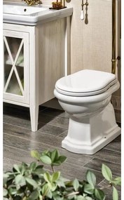 Kerasan Retro WC sedátko, bílá/bronz 109301