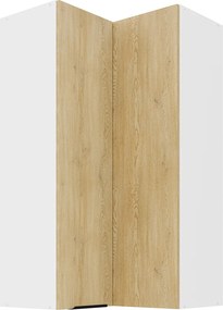 CREMONA bc | horní kuchyňská skříňka 60x60 GN-108 2F (90°) rohová s policemi | EXTRA VYSOKÁ | 60x60 cm | bílá/cremona