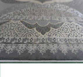 BE Koberec Allianz 6302 GREY - šedý obdélníkový Rozměr: 60x100 cm