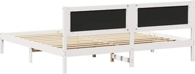 Rám postele Světle šedá 200 x 200 cm Masivní borové dřevo 3394242
