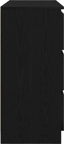Příborník Černý dub 100x35x76 cm Dřevěná konstrukce 3328499