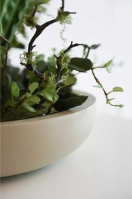 Mísa na květiny PLANA, sklolaminát, průměr 34 cm, krémová, outlet