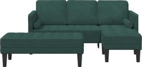 Set pohovek 2 ks Tmavě zelená Polyester 3329266