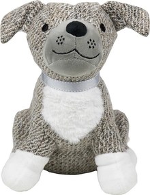 Šedá dveřní zarážka pes Dog - 25*21*26 cm