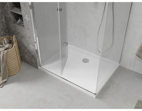 Mexen Lima sprchový kout 80x100cm, 6mm sklo, chromový profil - čiré sklo + Slim sprchová vanička - 856-080-100-00-00-4010