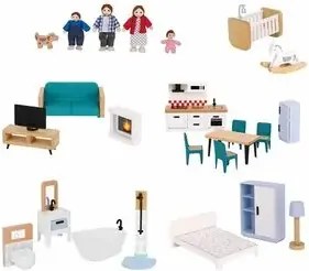 2Kids Toys Domeček pro panenky Barbora s příslušenstvím / od 3 let