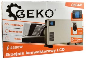 Konvektorový ohřívač LCD s dálkovým ovládáním GEKO