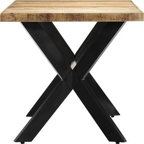 Jídelní stůl 140 x 70 x 75 cm masivní hrubé mangovníkové dřevo 247437