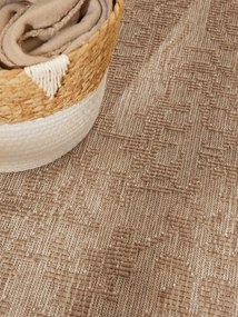 NORTHRUGS, Kusový koberec Duet Kona 106250 Beige/White - na ven i na doma, 160x230, béžová, chodba / předsíň