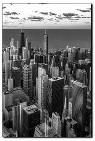 Obraz na plátně - Mrakodrapy v Chicagu- obdélník 7268QA (75x50 cm)