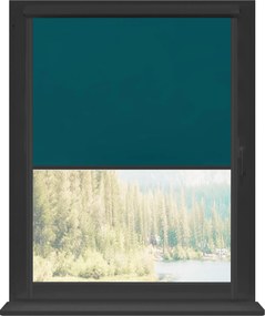 Dekodum Termoizolační roleta v antracitové kazetě, barva látky Marine Silver Šířka (cm): 92, Výška (cm): Standardní (do 150 cm), Strana mechanismu: Levá