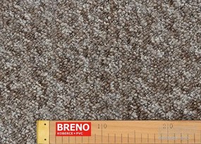 Breno Metrážový koberec OLYMPIC 93 – hnědý, šíře 400 cm, Hnědá