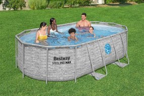 BESTWAY Power Steel Swim Vista bazén s oknem 427x250x100 14x8FT 7in1
