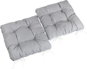 Bellatex Sedák Adéla prošívaný SET 2ks 40x40 cm Šedá