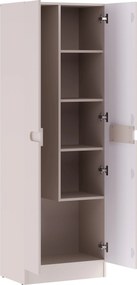 Comad Doplňková koupelnová skříňka vysoká s košem na prádlo Nova Cashmere 60 kašmír