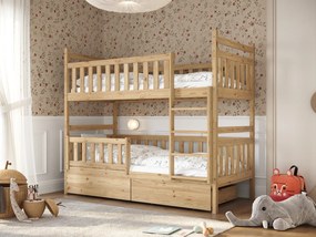 Rkids | Patrová postel Rino 80x180 Lakier bezbarwny