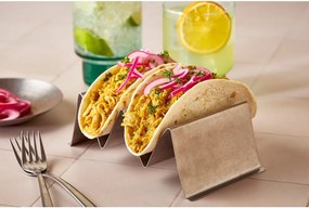 Servírovací stojan na tacos z nerezové oceli 10x19 cm Serve – BonBistro