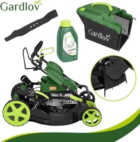 Benzínová sekačka DriveX PRO s pojezdem 196 cm³, 3,4 kW, 51 cm, 60 l koš