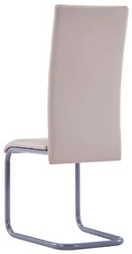 Konzolové jídelní židle 4 ks cappuccino umělá kůže - Default Title