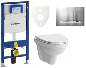 Cenově zvýhodněný závěsný WC set Geberit do lehkých stěn / předstěnová montáž+ WC Laufen Laufen Pro Nordic SIKOGES3H7
