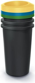 Sada odpadkových košů COMPACTO DROPA 3x 35 L černá