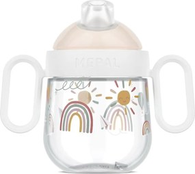 Béžový plastový dětský hrnek 200 ml Sunshine &amp; Rainbow – Mepal