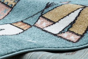 Dětský kusový koberec Fun Indian blue - 180x270 cm